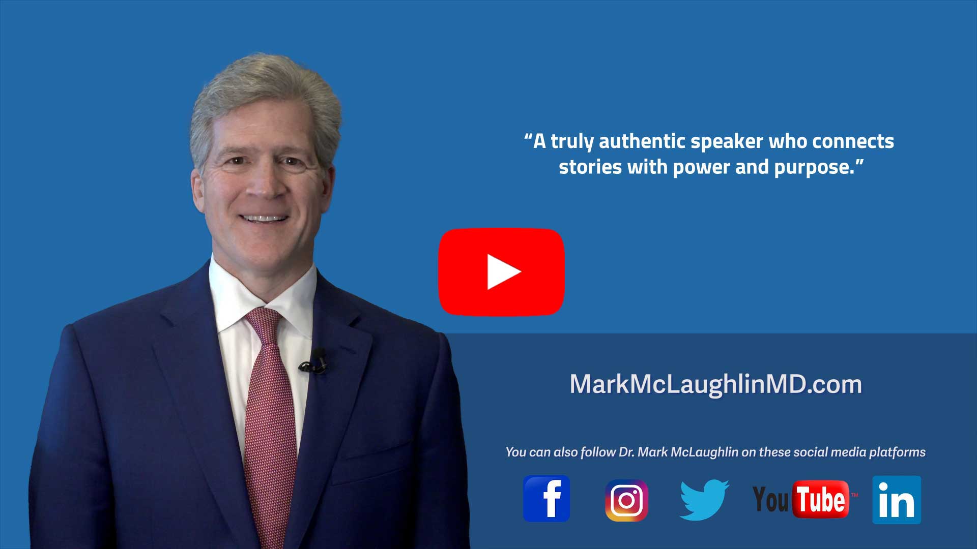 Speaking :: Mark R McLaughlin MD
